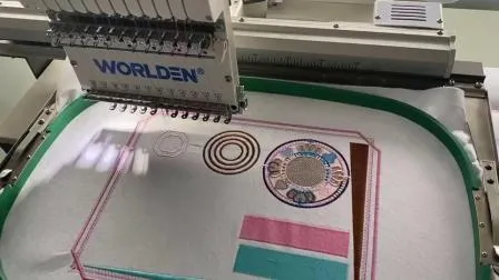 Wd-1201 Single Head 12 Needle Computerized Computer Embroidery Machine ...